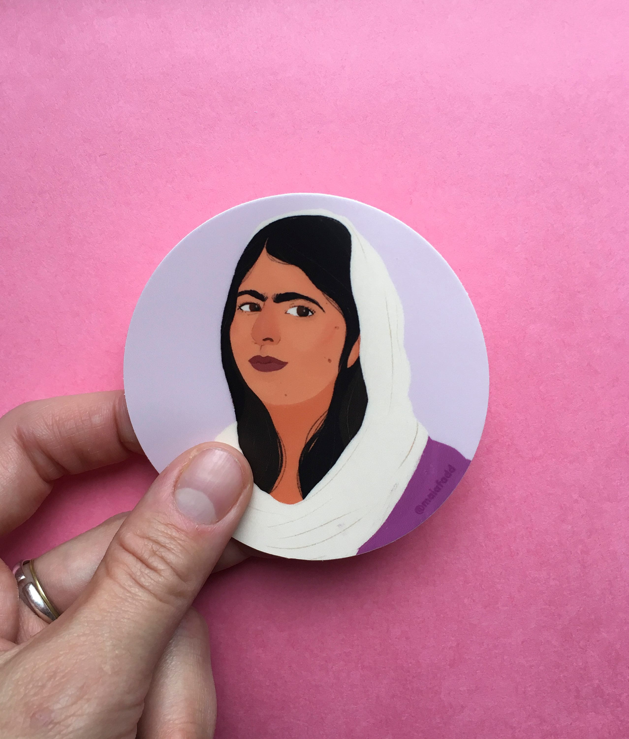 Malala Sticker CHARITY ITEM Malala Yousafzai Vinyl Sticker - Etsy