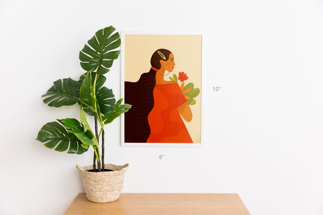 Women Inspired Illustrated Art Print 8x10 Decor Print - Etsy