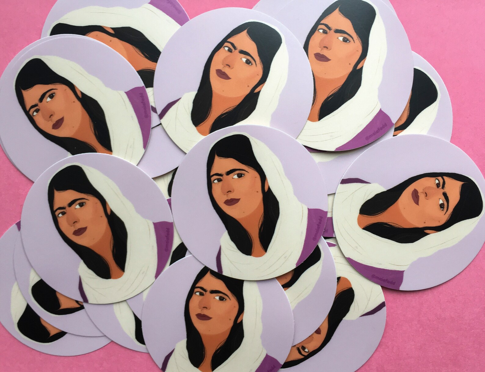 Malala Sticker CHARITY ITEM Malala Yousafzai Vinyl Sticker - Etsy