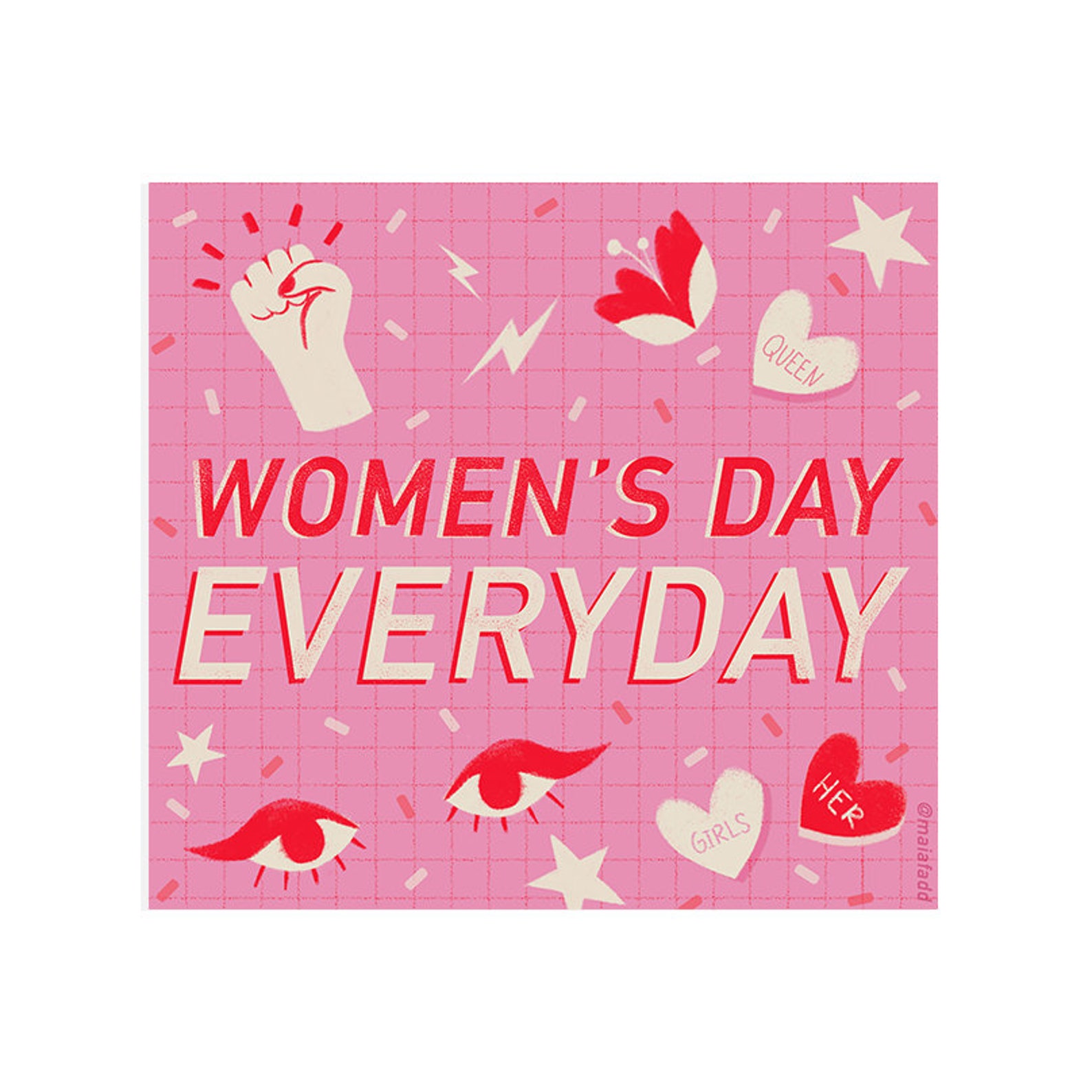 WOMEN'S DAY EVERYDAY Vinyl Sticker - Etsy