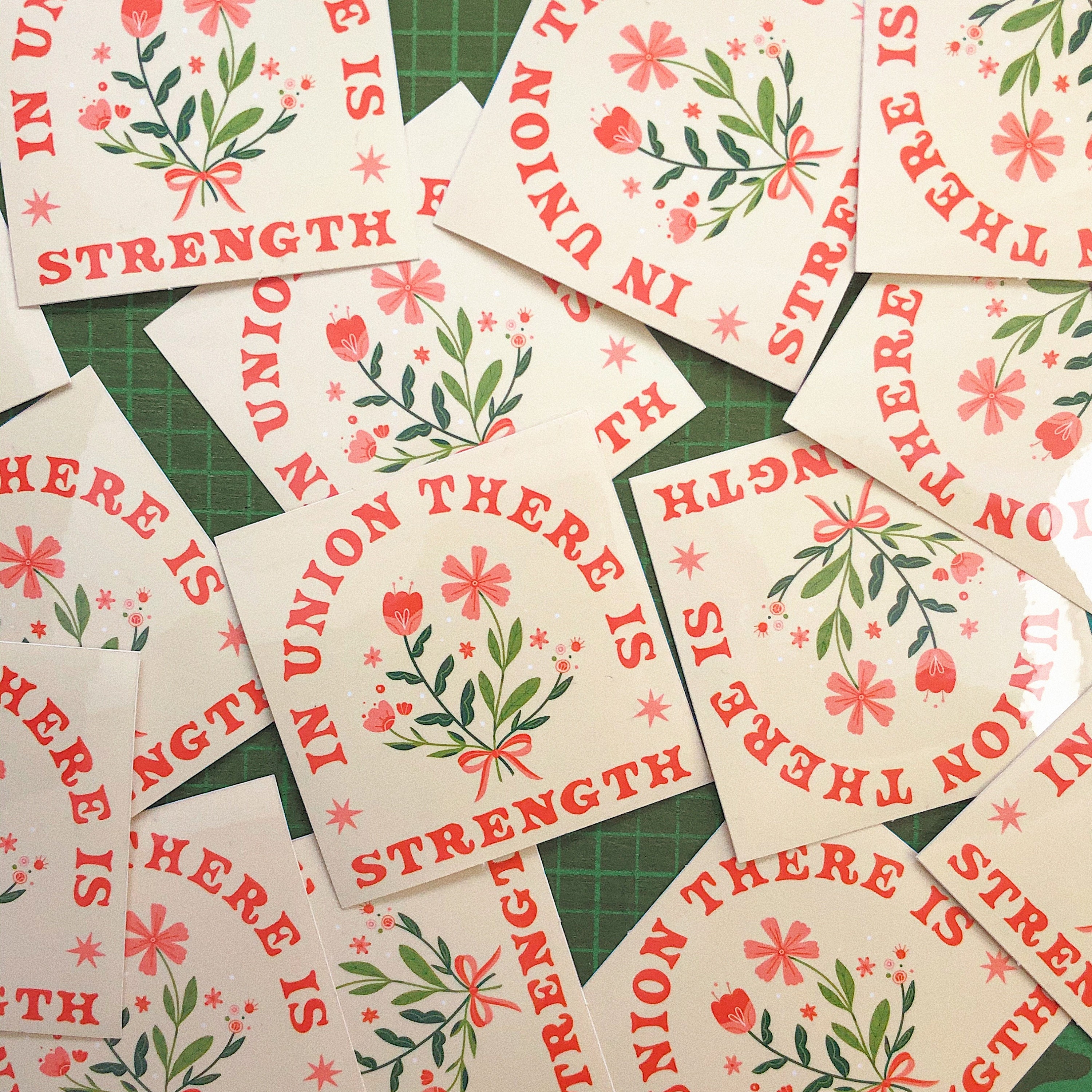 Union is Strength Solidarity Fundraising Sticker 100% of the - Etsy