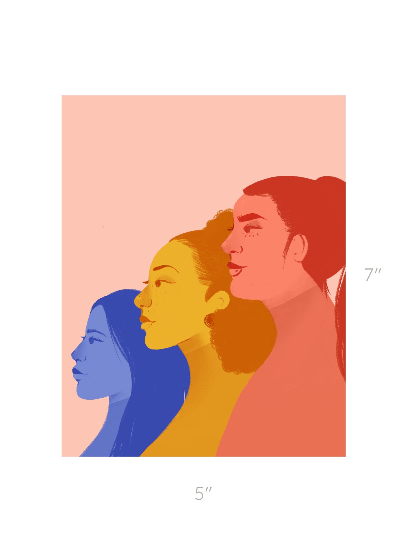 Intersectional Feminist Illustrated Art Print 5x7 Plant - Etsy Canada