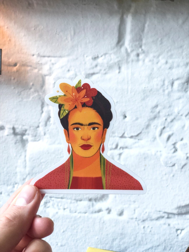 Frida Kahlo Illustrated TRANSPARENT DIE CUT Feminist Sticker - Etsy