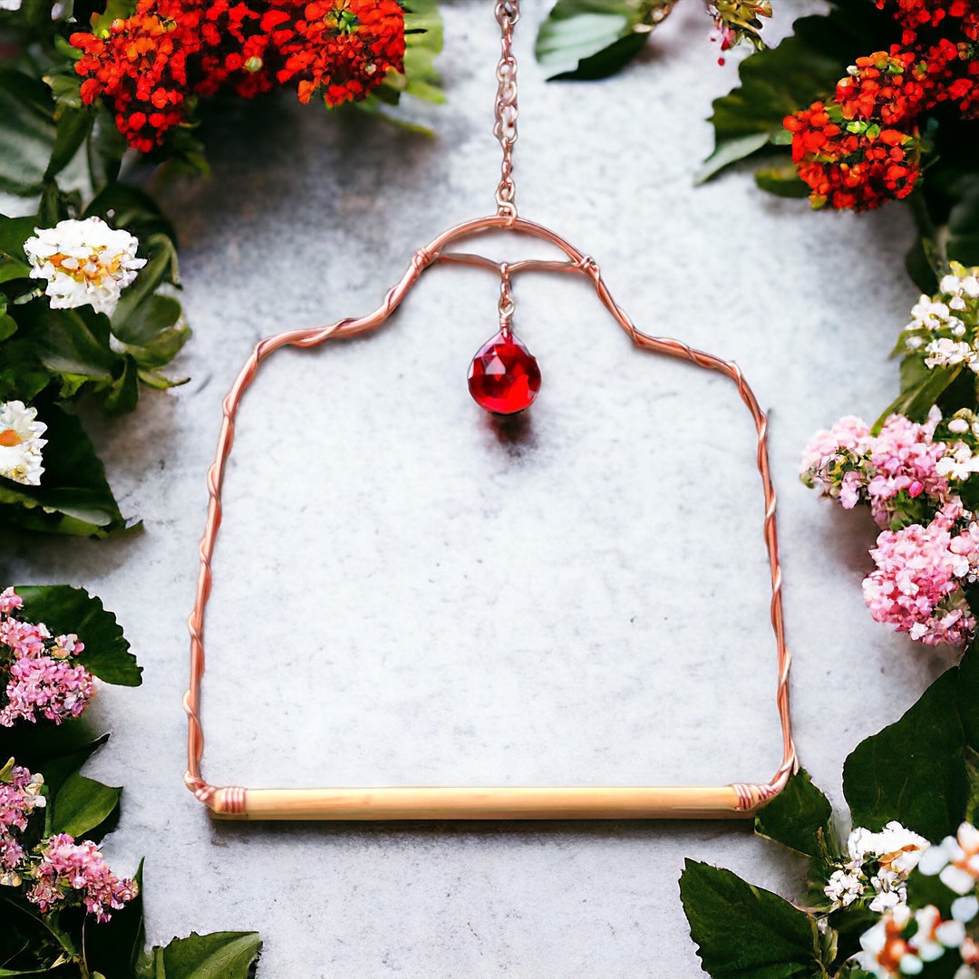 Hummingbird Swing: Copper Hummingbird Swing With Crystal Accent, Bird ...