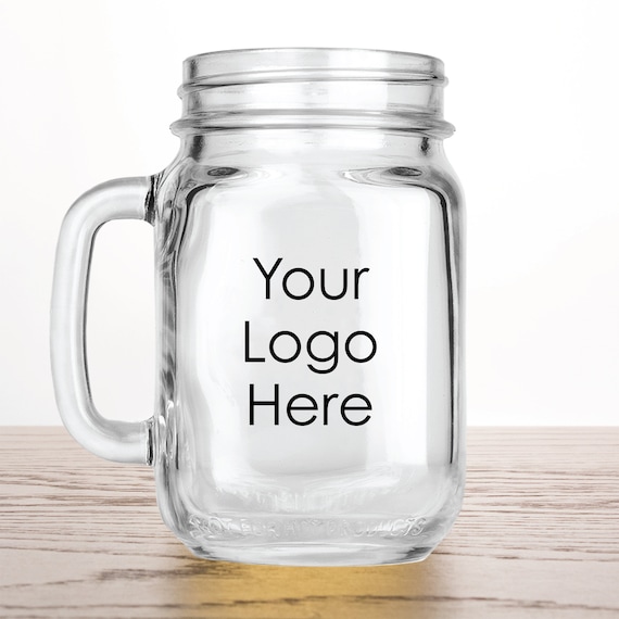 36pcs Personalized Add Your Logo Design Mason Jar 16 Oz - Etsy
