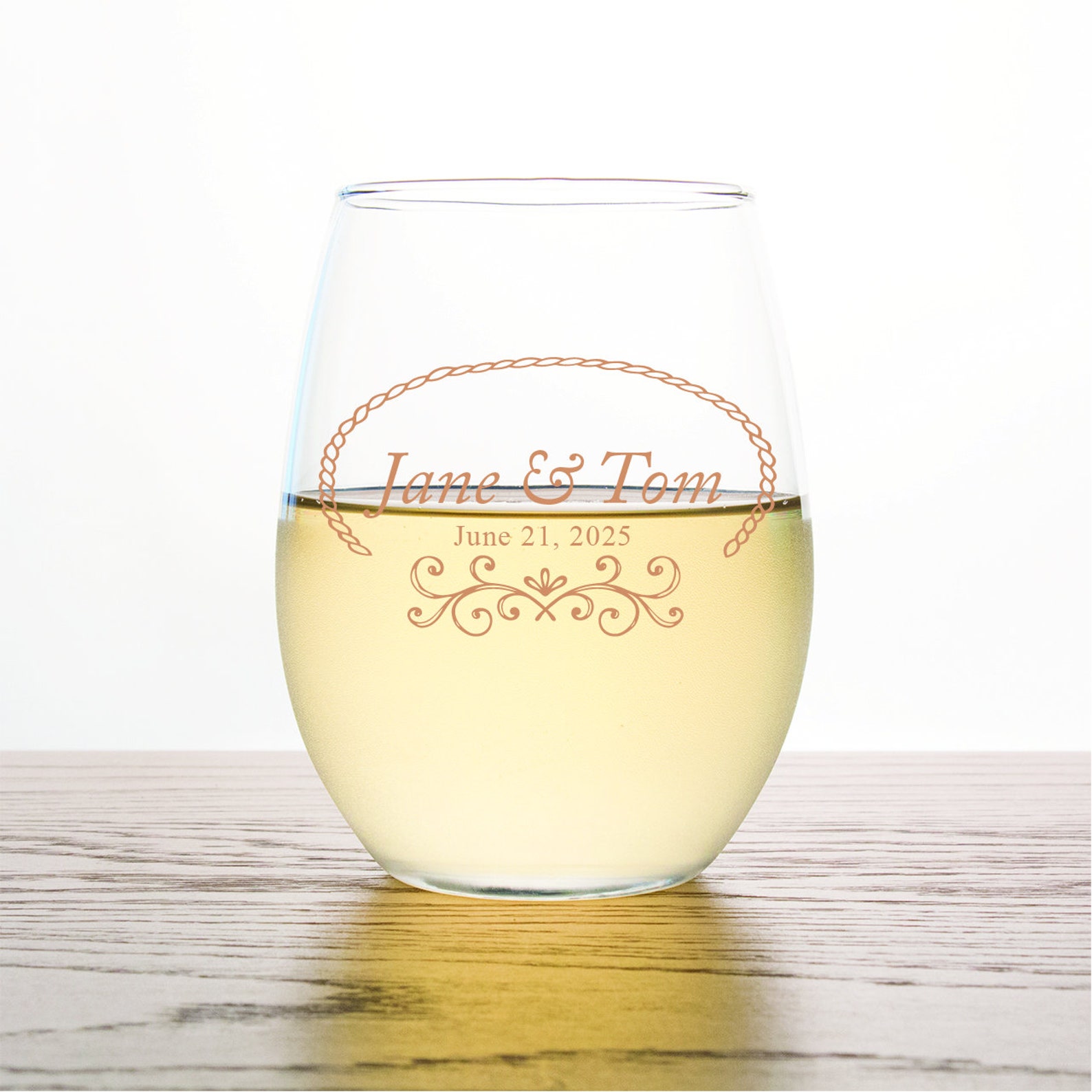 24pcs - Personalized Stemless Wine Glass 9oz - Various Styles - ST9OZ ...