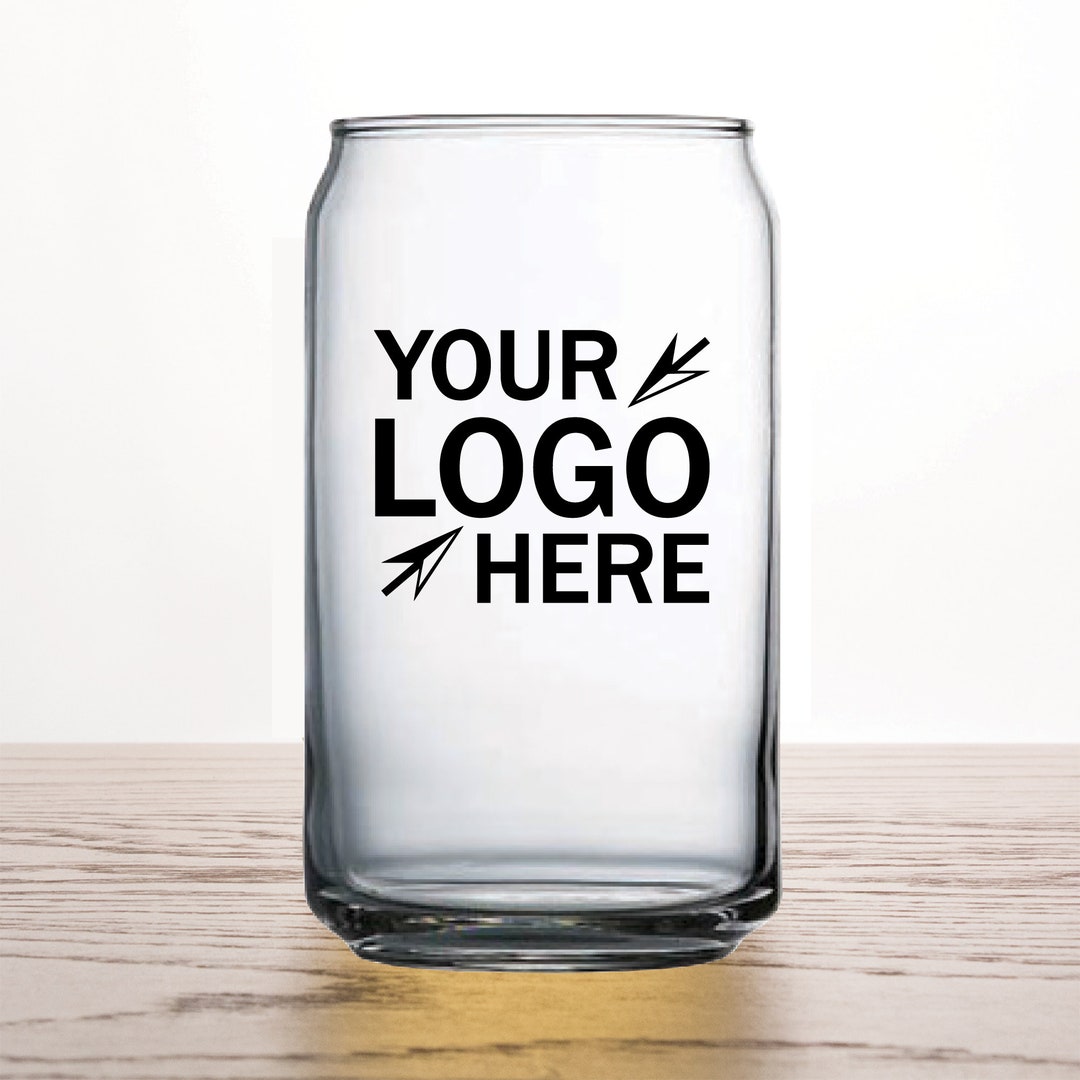 36pcs Personalized Can Shaped Glass Add Your Design, Brand or Logo ...