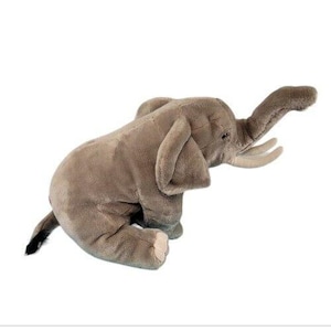 FAO Schwarz Elephant Plush 24” Stuffed Animal Toy Gray Grey Toys R Us ...