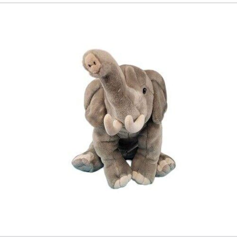 FAO Schwarz Elephant Plush 24” Stuffed Animal Toy Gray Grey Toys R Us ...