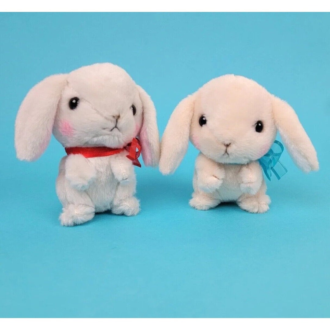 Amuse Loppy Bunny Rabbit 3 Plush Bow Lot Set of 2 Mini Japan Doll - Etsy