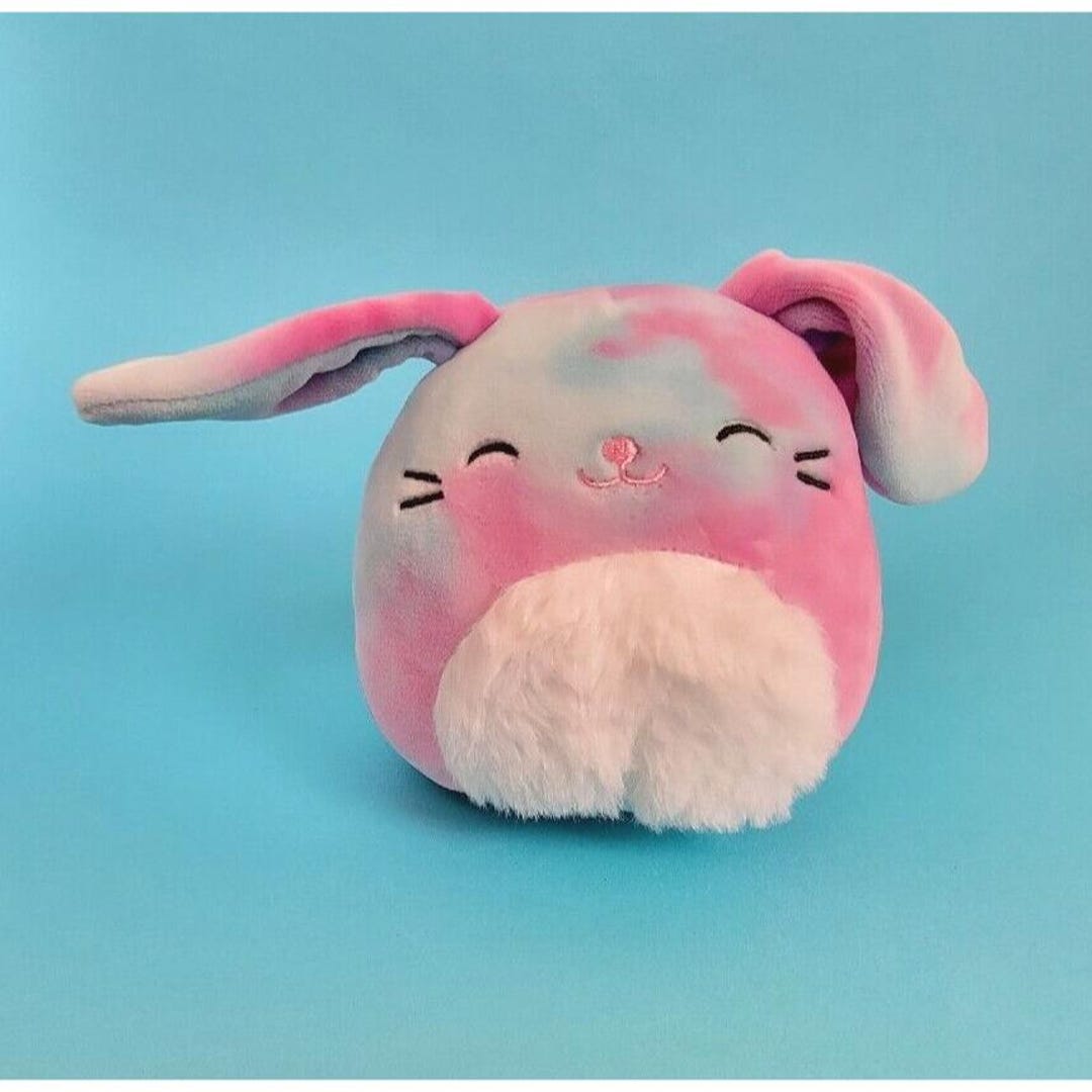Squishmallow 5" Candy the Tie Dye Bunny Animal Soft Plush Rabbit Toy ...