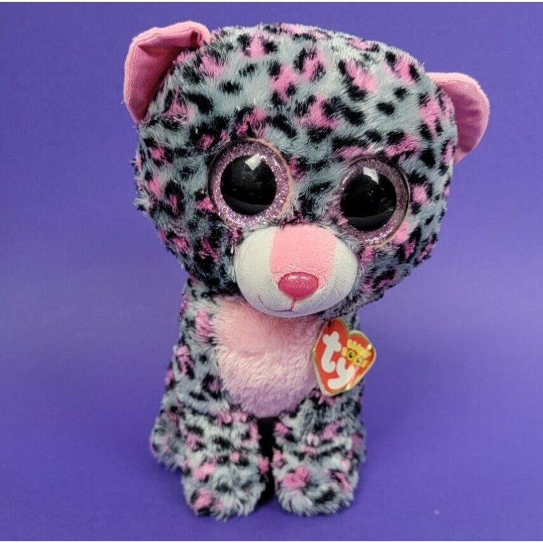 Ty Beanie Boos Tasha Leopard Plush Cat Stuffed Animal Toy Doll 9" - Etsy