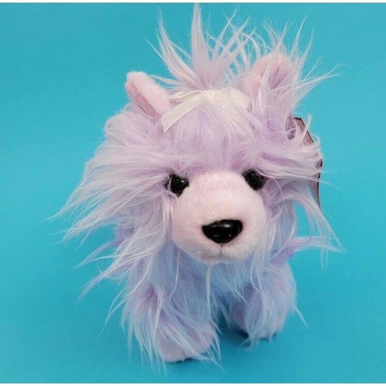 FAO Schwarz Sparklers Purple Dog Plush Glitter 13" Stuffed Animal Terrier New - Etsy