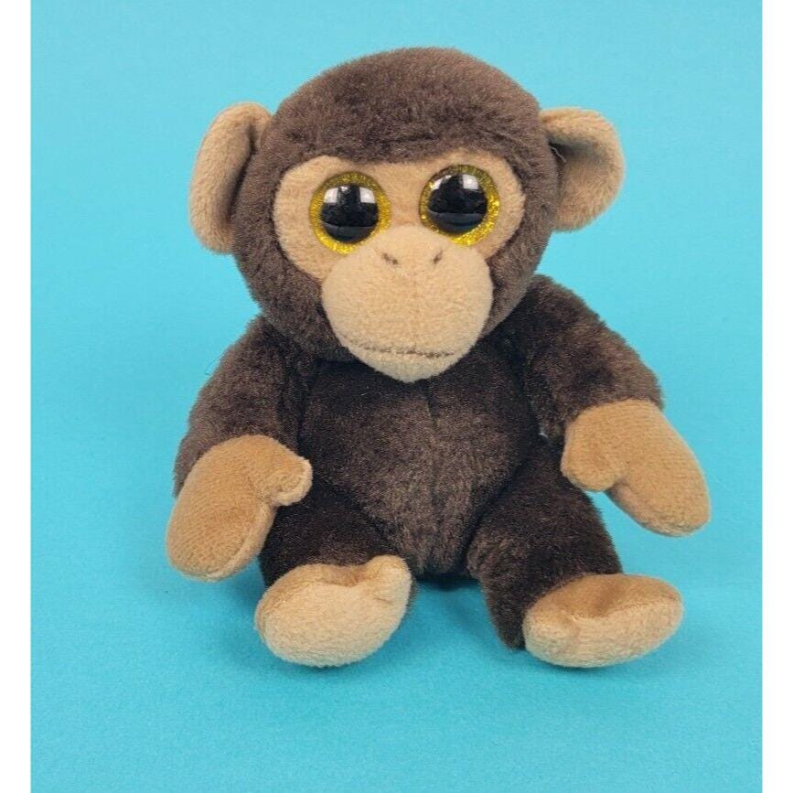 Ty Beanie Boos Bananas Monkey Plush Velvety 6 Chimpanzee Stuffed Animal ...