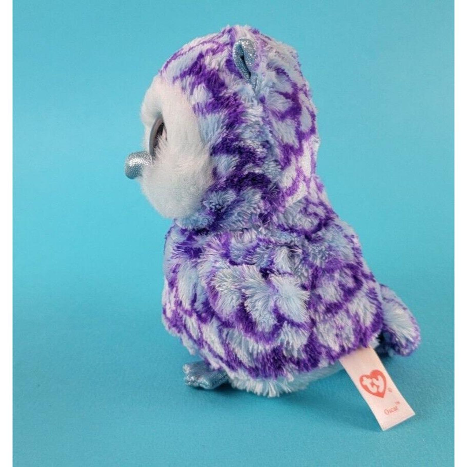 Ty Beanie Boos Oscar Owl 6" Stuffed Animal Doll Purple Sparkle - Etsy