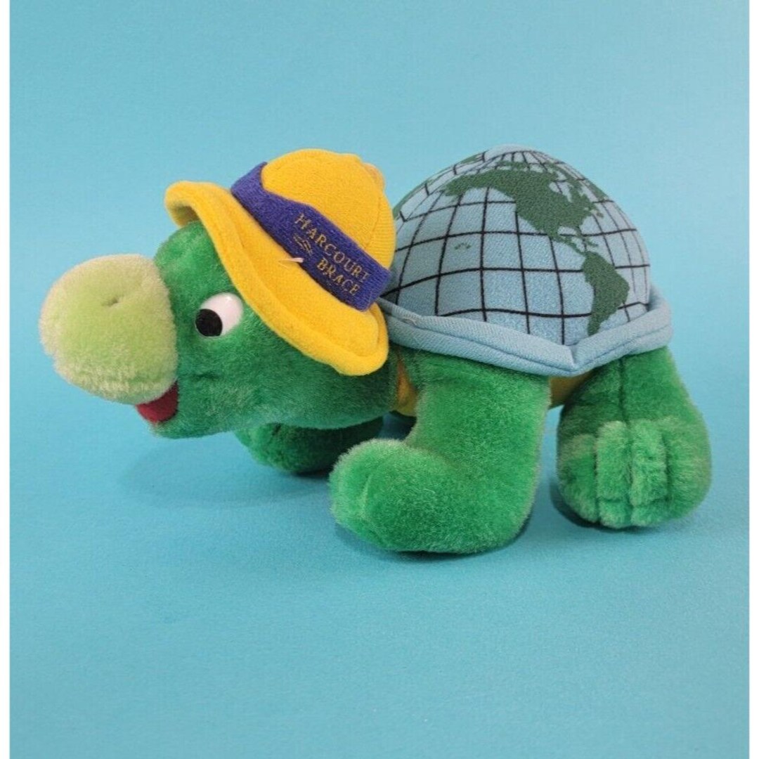 Geo Georgie Map Shell Turtle Plush Geography 8" Stuffed Animal Mascot ...