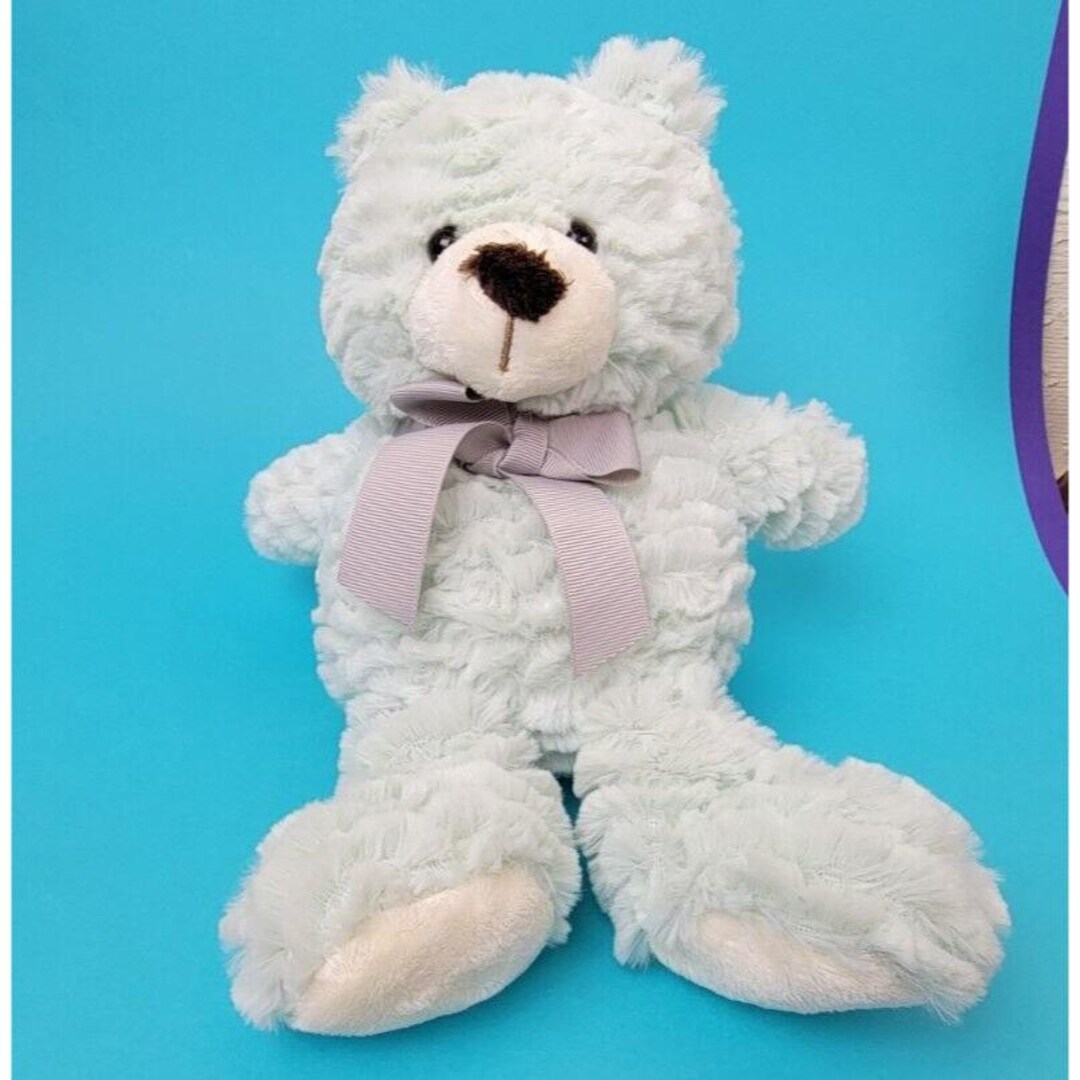 Animal Adventure Mint Green Bear Plush Stuffed Animal Bunny 8" Toy Doll ...