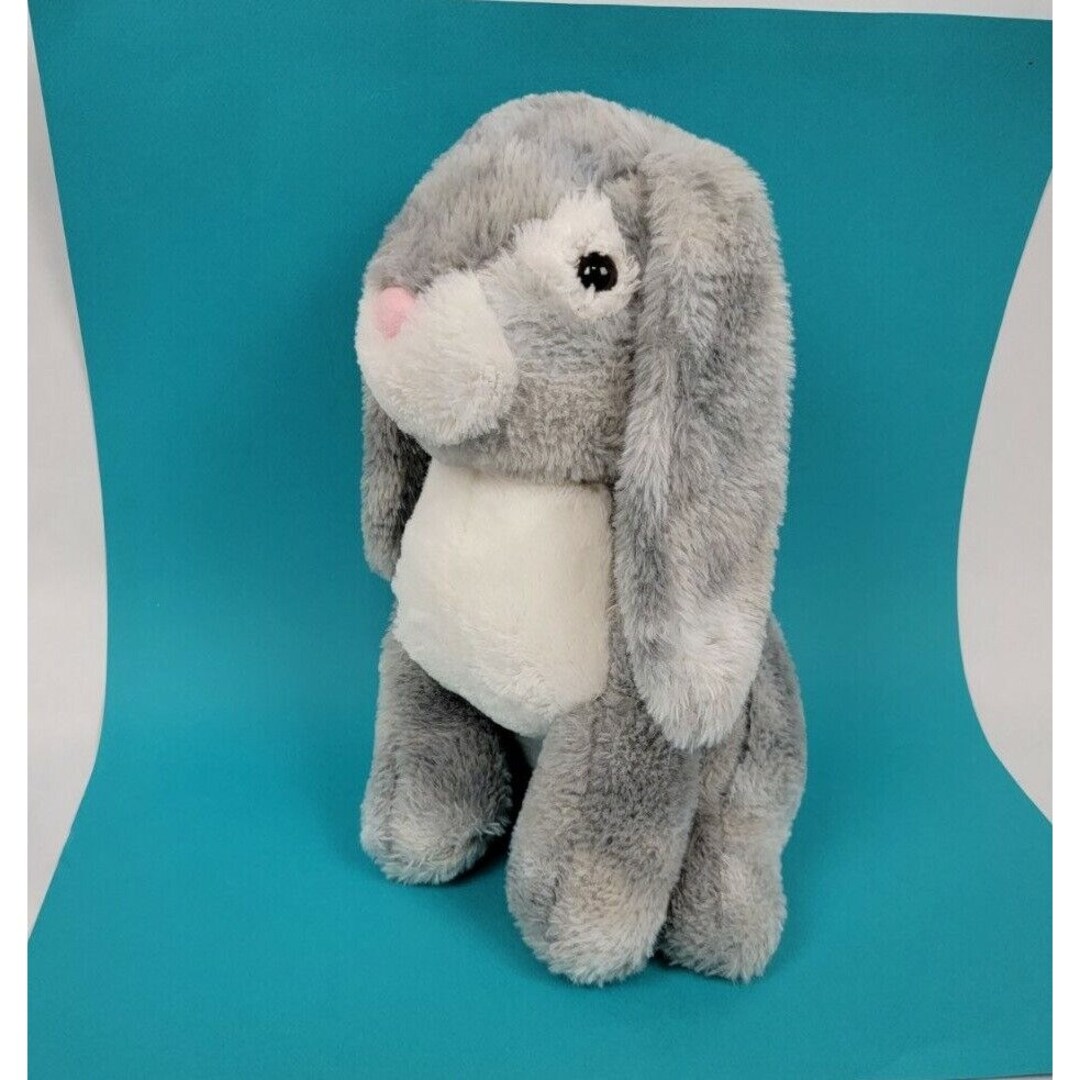 Animal Adventure Gray Bunny Plush Rabbit 15 Stuffed Toy Doll Soft - Etsy