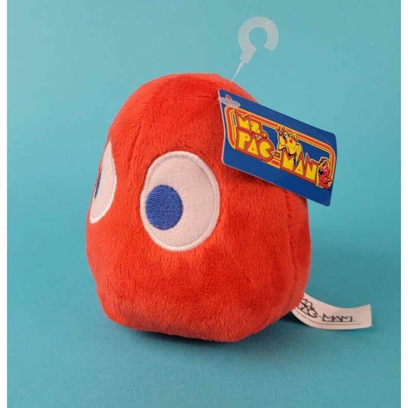 Red Pac Man Ghost 5 Stuffed Animal Doll Video Game Mascot New - Etsy