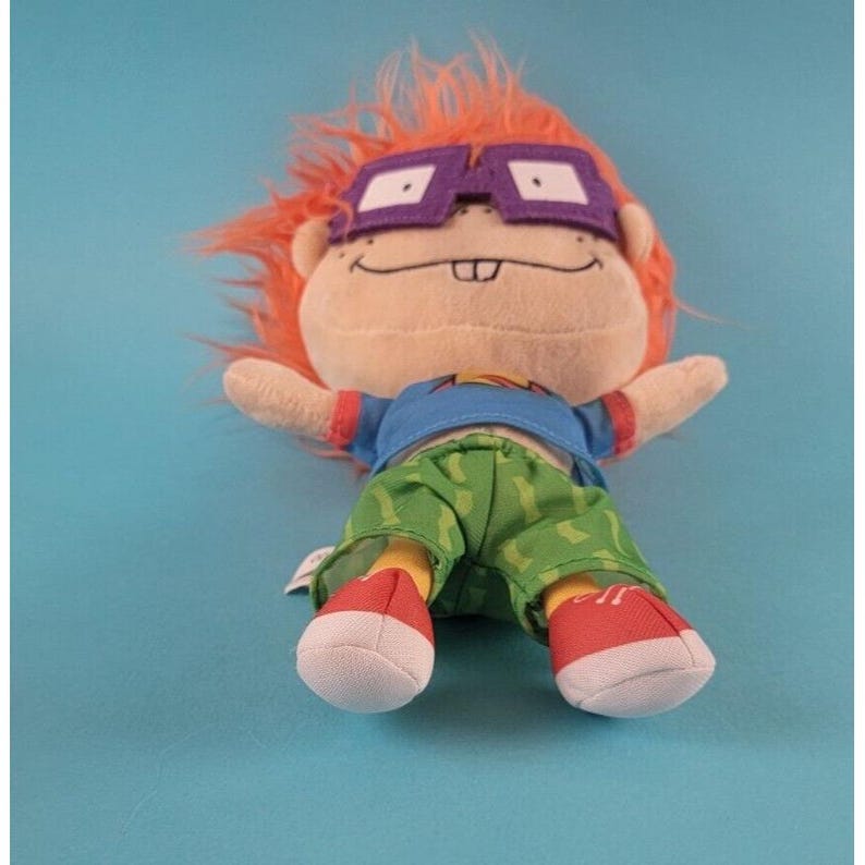 Nickelodeon Rugrats Chuckie Chucky 8" Plush Stuffed Animal Doll Mascot ...