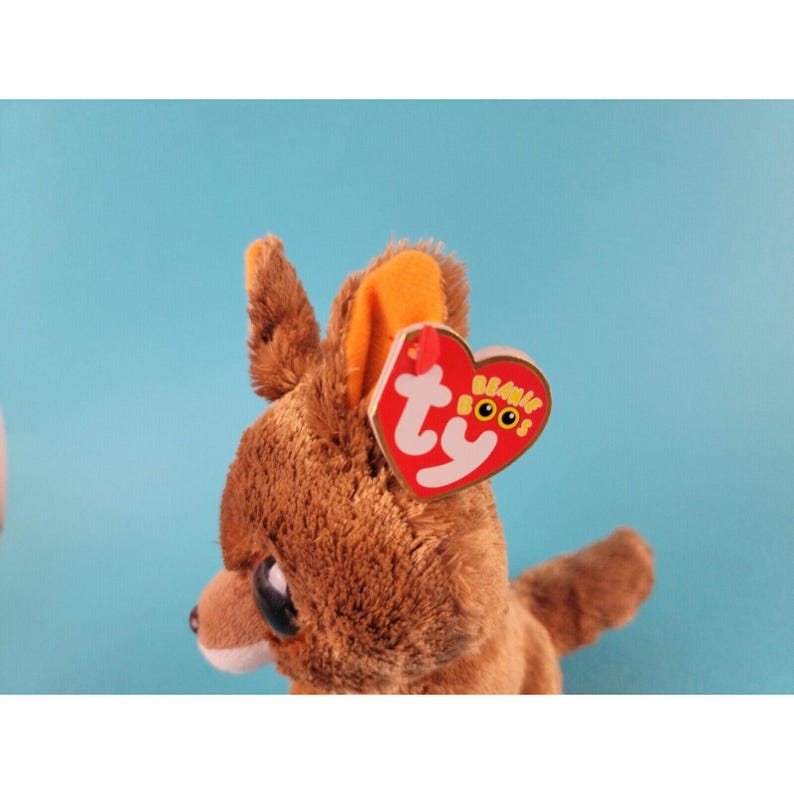 Ty Beanie Boos Kipper Kangaroo Plush 6" Joey Sparkly Glitter Eyes ...