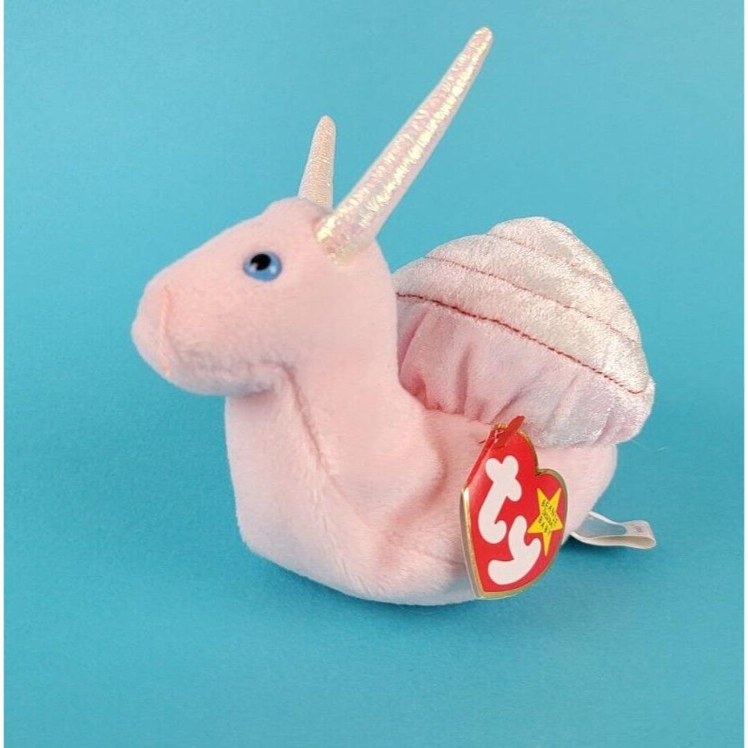 Ty Beanie Baby Swirly Snail Plush Mascot Stuffed Animal Doll - Etsy