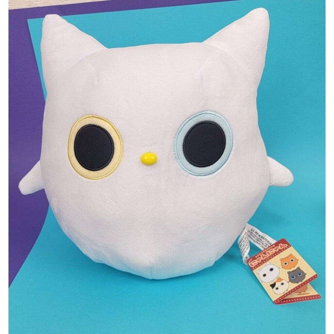 White Owl Kitty Cat Plush Stuffed Mascot 14" Japan New - Etsy