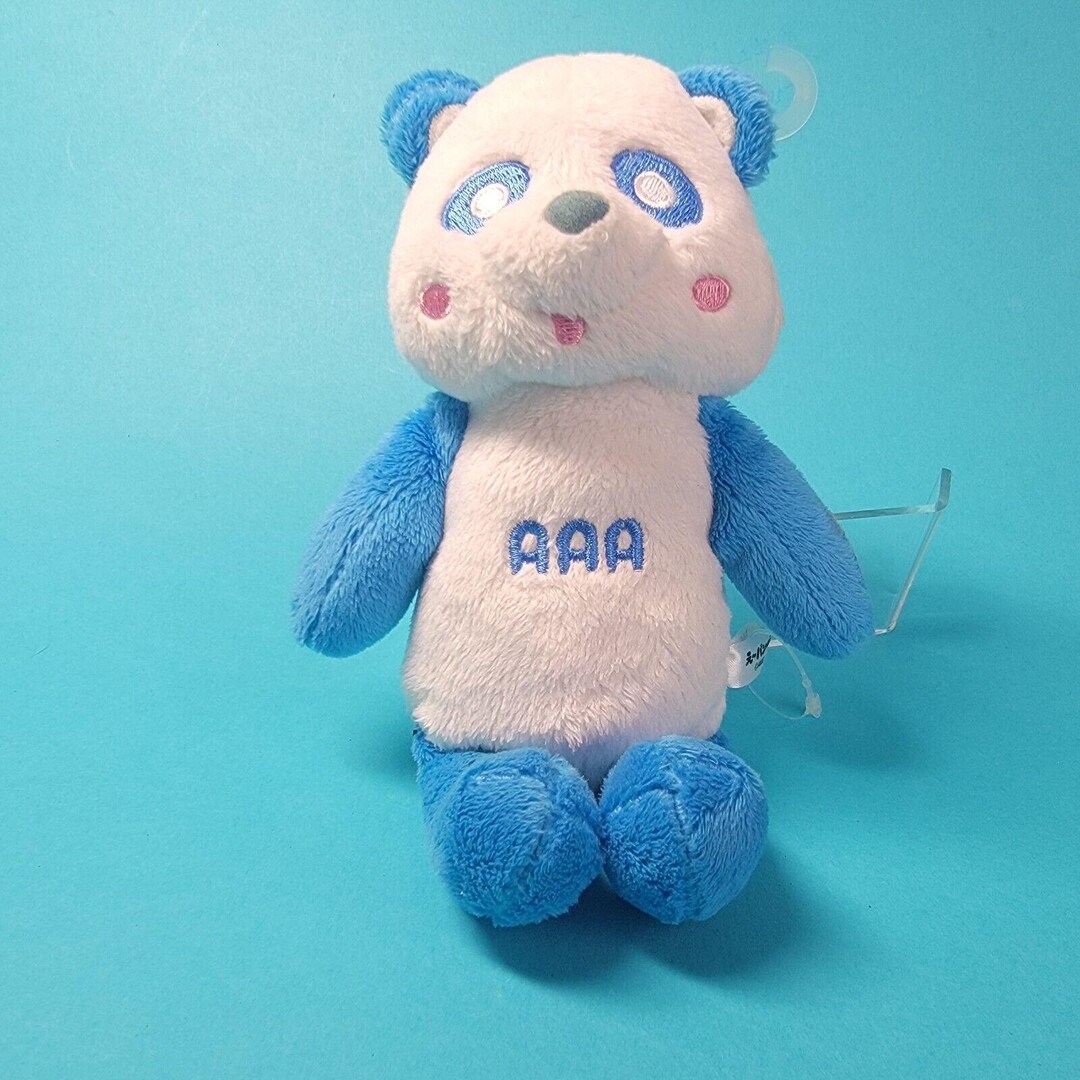AAA Bear Blue Panda Plush 7" Stuffed Animal Doll Japan Mascot - Etsy