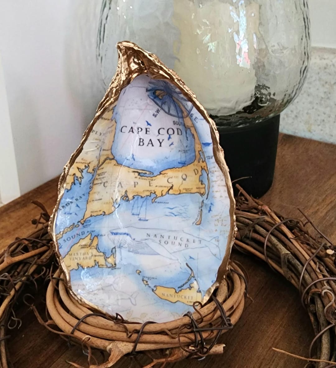 Cape Cod Bay Shell Trinket Dish, Cape Cod and Islands, Handmaid Gift ...