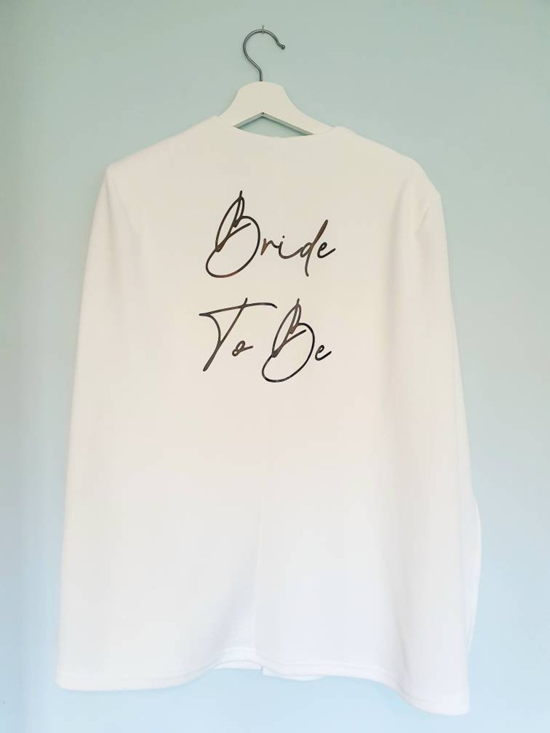 Bride Blazer, Personalised Wedding Blazer, Open Front Cloak Sleeve ...