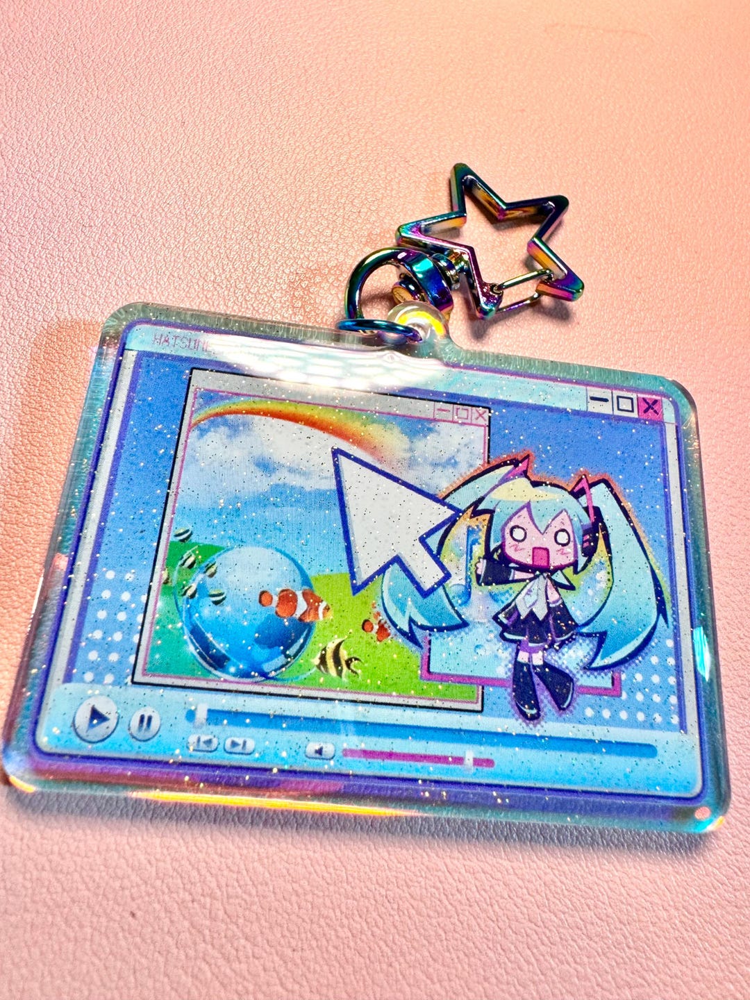Hatsune Miku Frutiger Aero Acrylic Charm - Etsy Canada