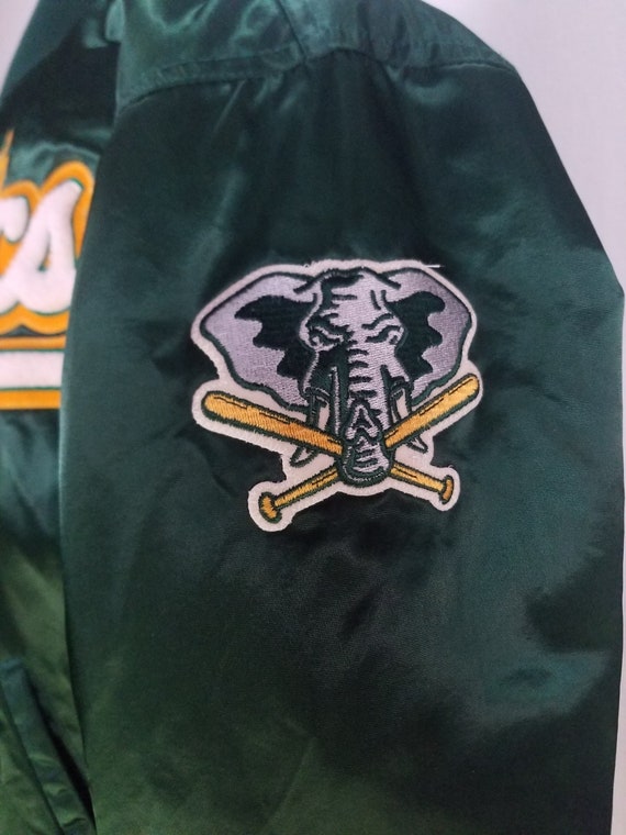 Oakland Athletics - Vintage Satin Starter Jacket- Lar… - Gem