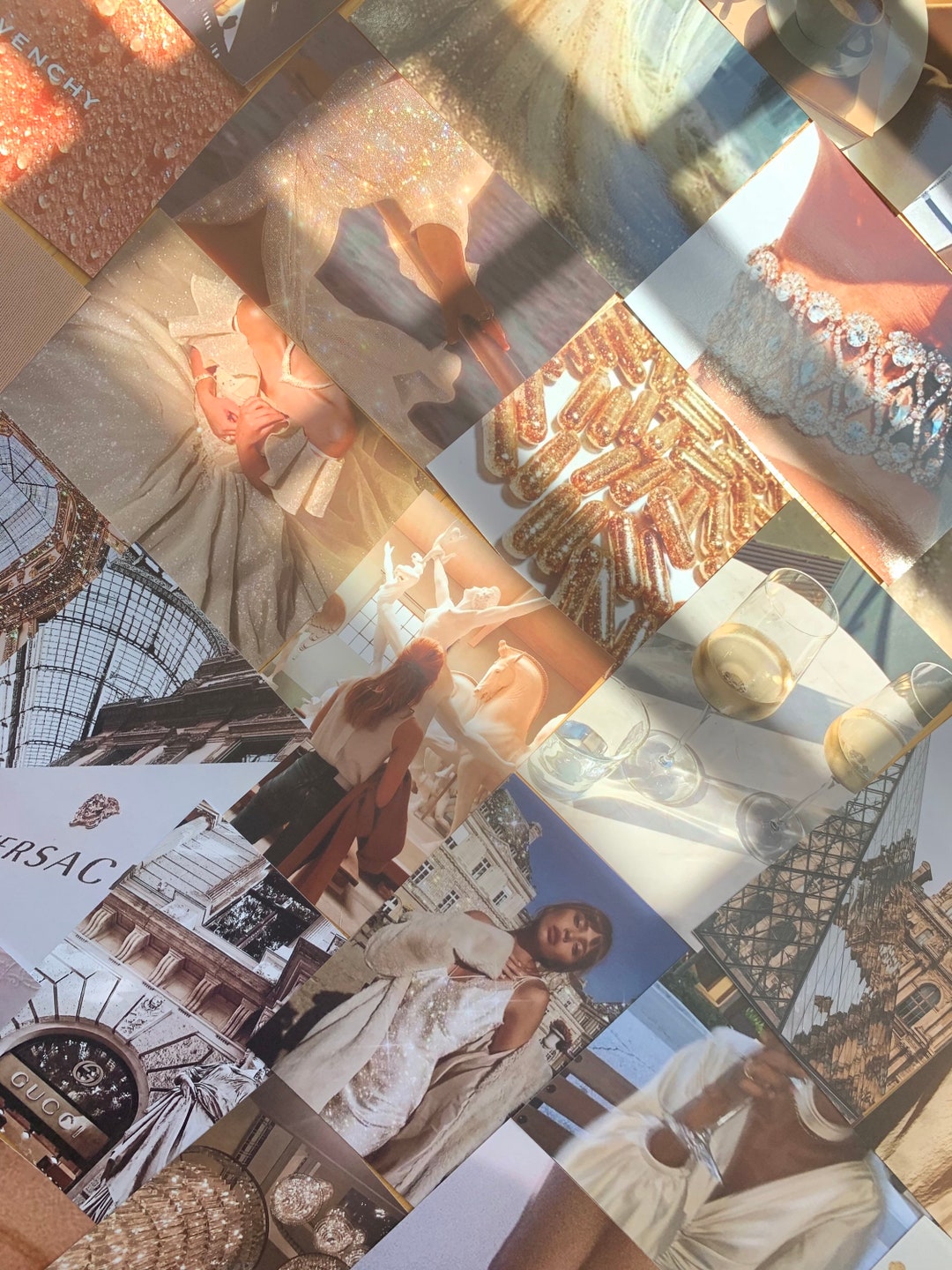 Custom Gold Boujee Luxury Fashion Photo Wall Collage Kit - Etsy