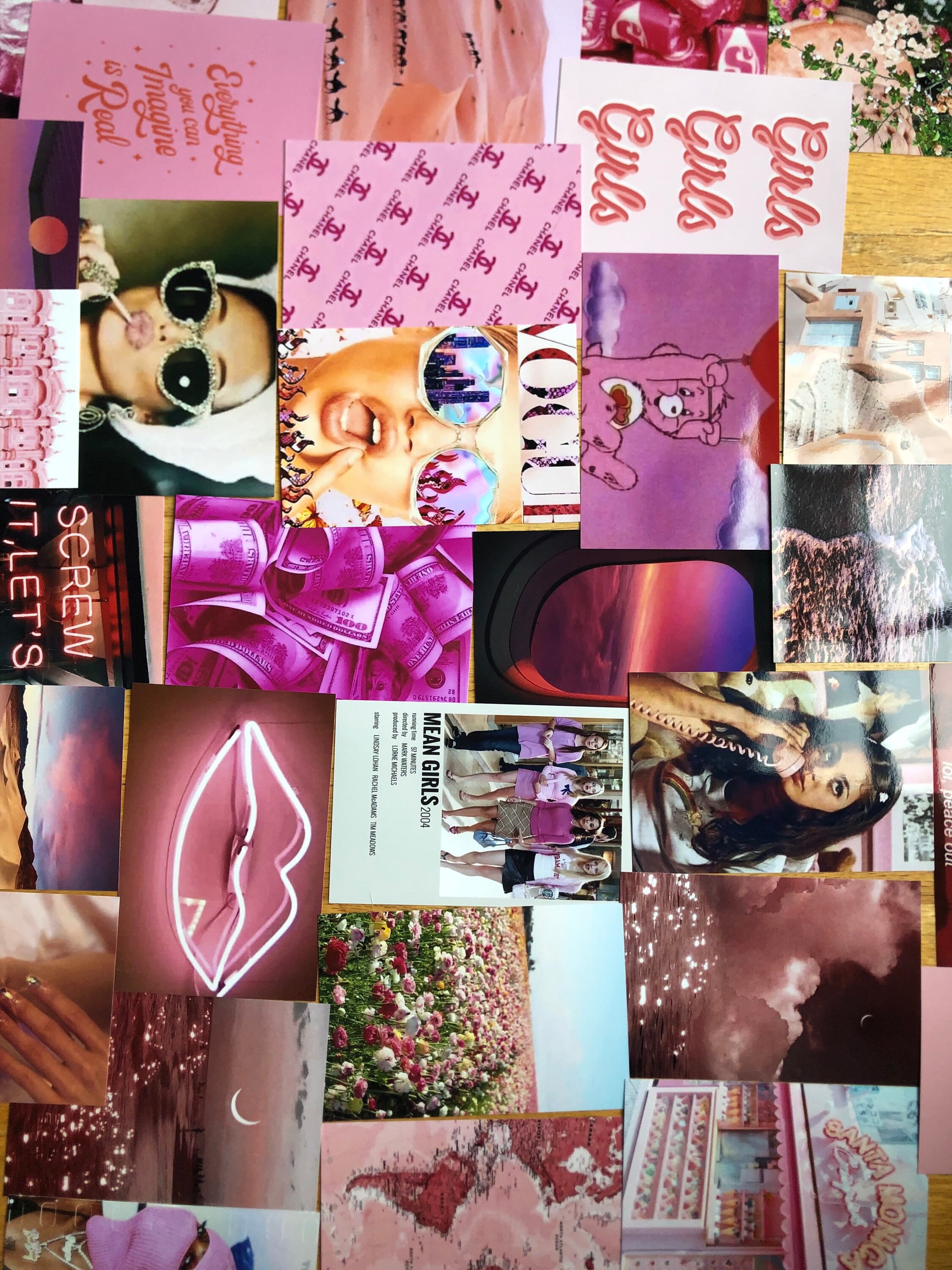 Custom Pink Photo Wall Collage Kit - Etsy