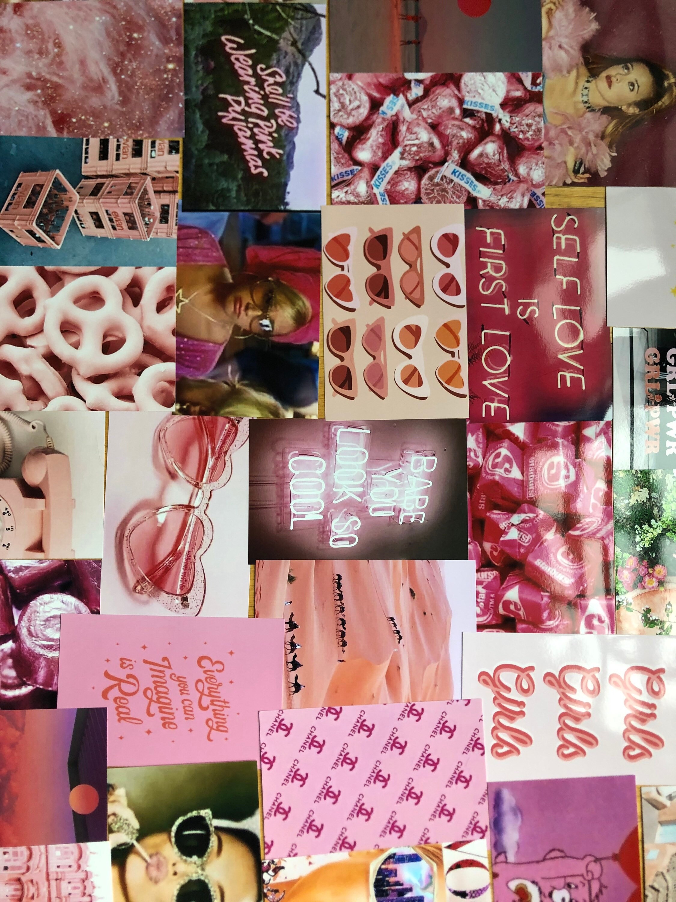 Custom Pink Photo Wall Collage Kit - Etsy
