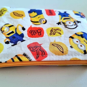 Minions Coin Purse | Handmade | Zipper Pouch | Card Holder | Cute ...
