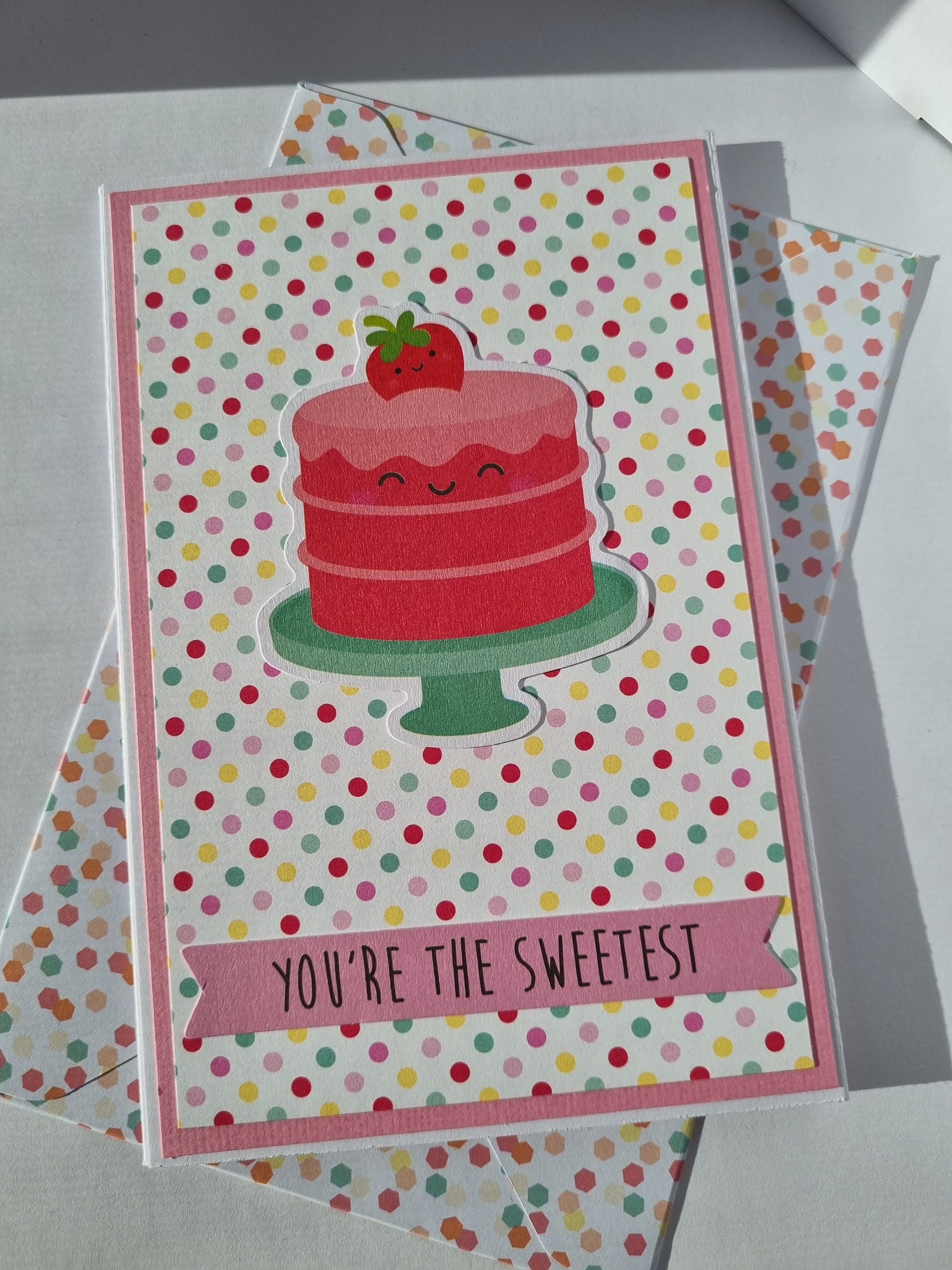 You're the Sweetest Birthday Card Gift Card Holder Handmade Cards Fancy ...