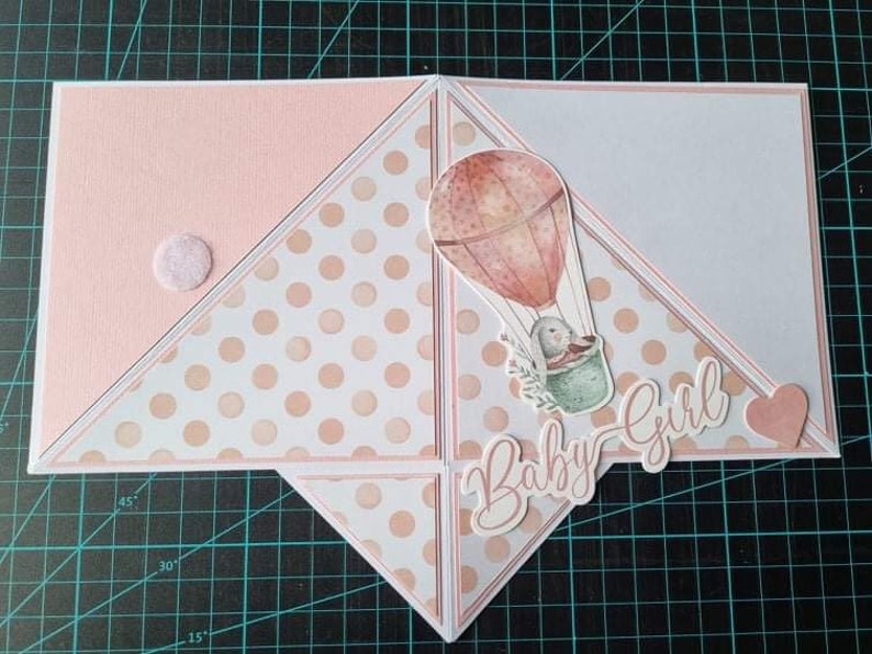 Baby Girl |handmade |teepee Card| Pyramid Card| Fancy Folds| Welcome ...