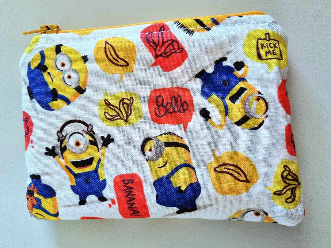 Minions Coin Purse | Handmade | Zipper Pouch | Card Holder | Cute ...