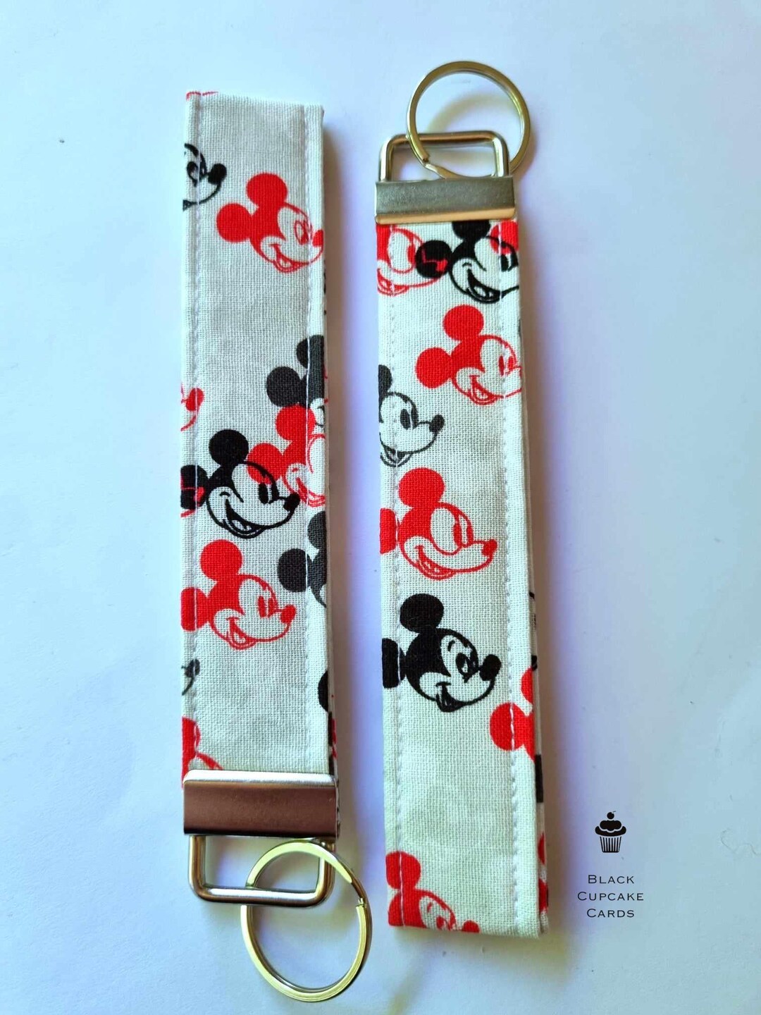 Mickey Mouse Fabric Key Fobs| Handmade | Wristlet | Key Holder | Fabric ...