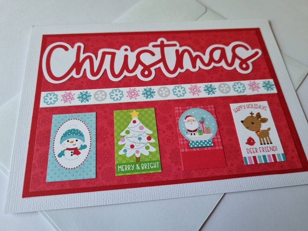 Christmas Card | Handmade | Merry Christmas | Snowman | Santa ...