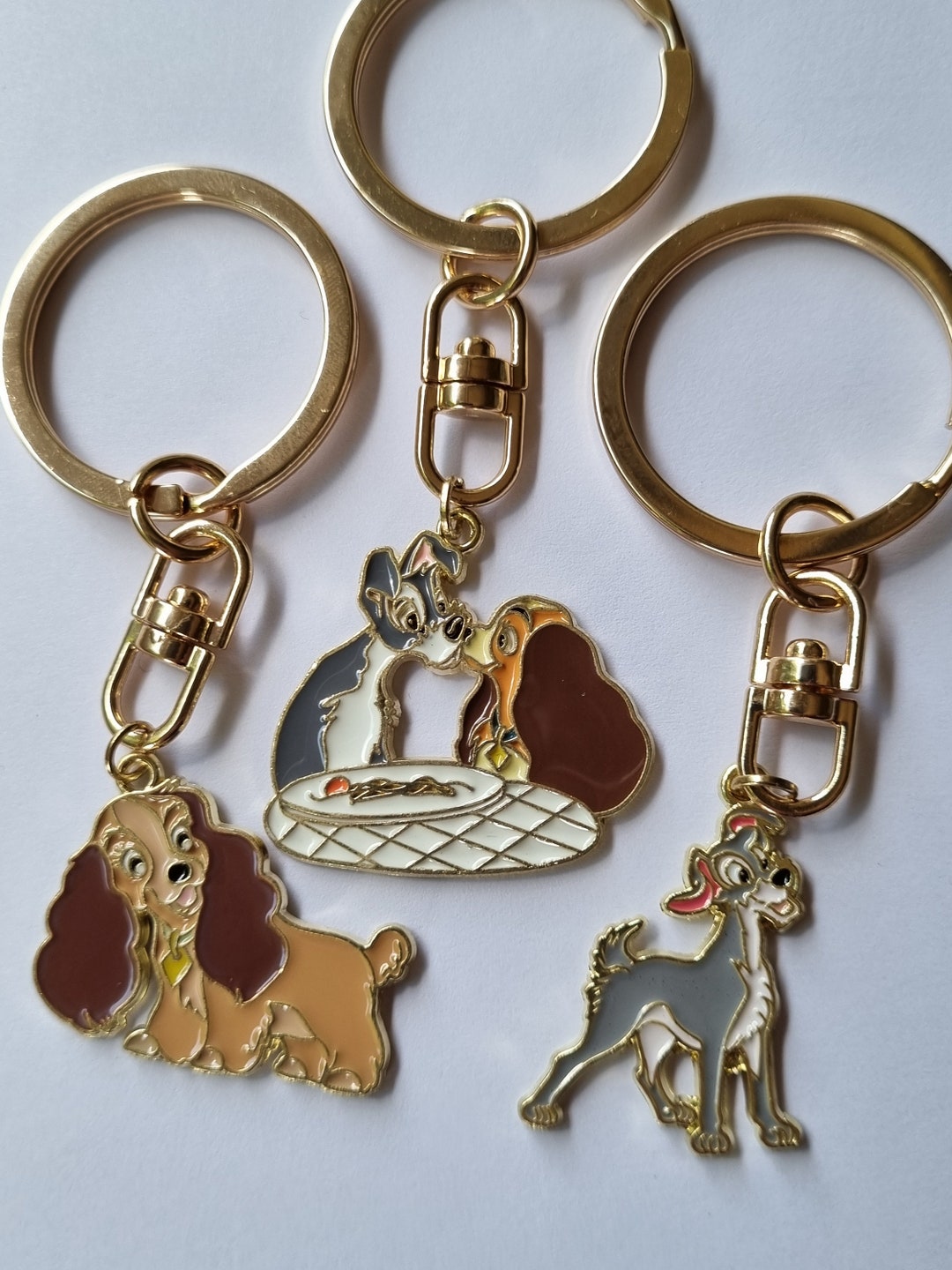 Lady and the Tramp Keyrings | Disney Character Keyrings | Bag Charm ...