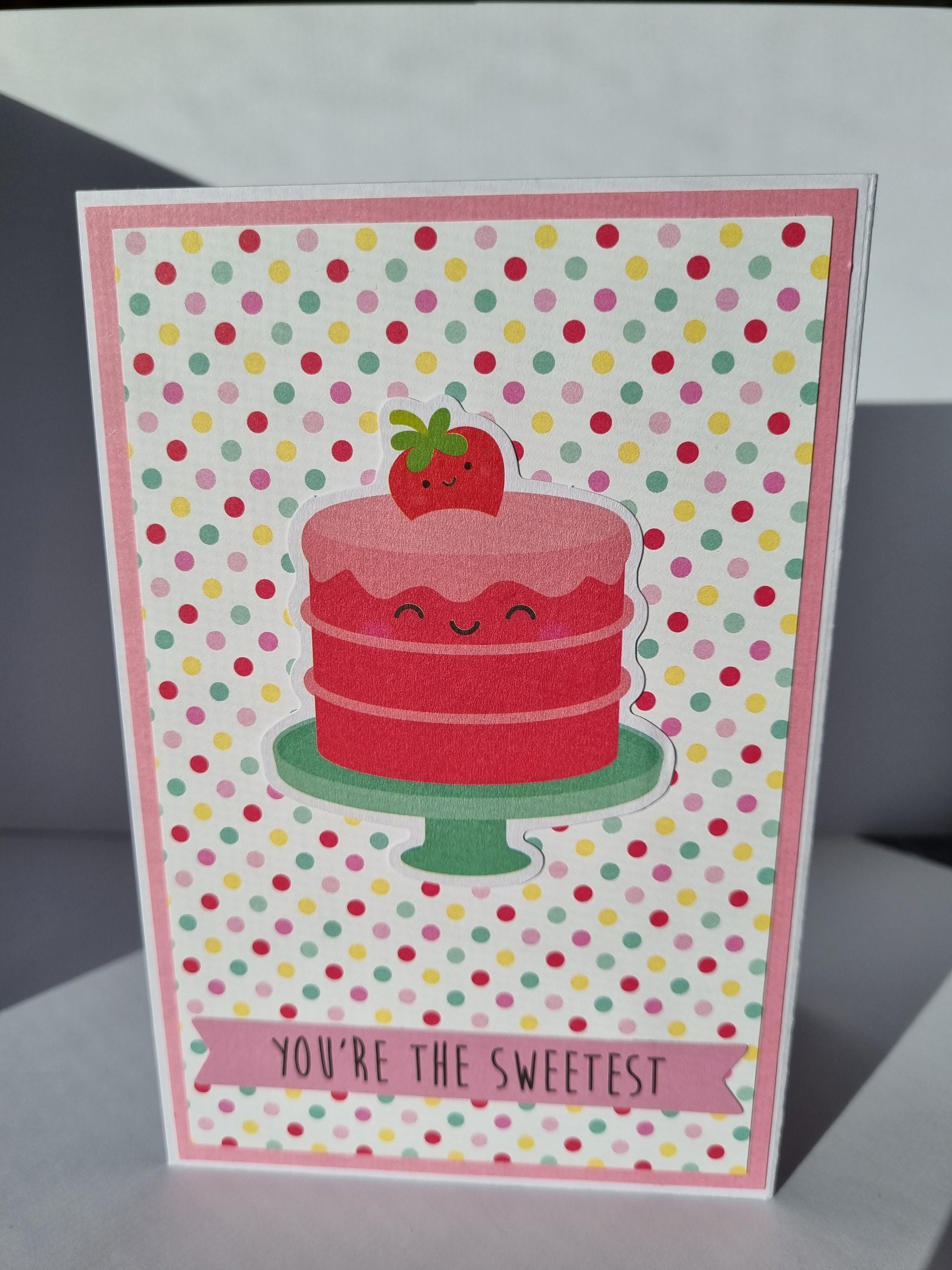 You're the Sweetest Birthday Card Gift Card Holder Handmade Cards Fancy ...