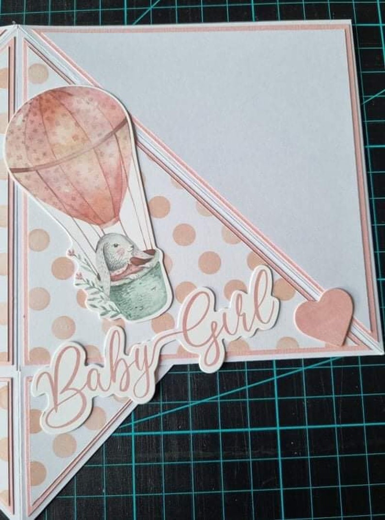 Baby Girl |handmade |teepee Card| Pyramid Card| Fancy Folds| Welcome ...