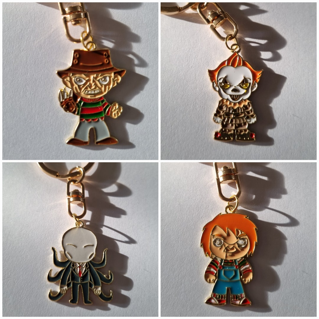 Horror Movie Character Enamel Keyrings | Enamel Keychains | Movie ...