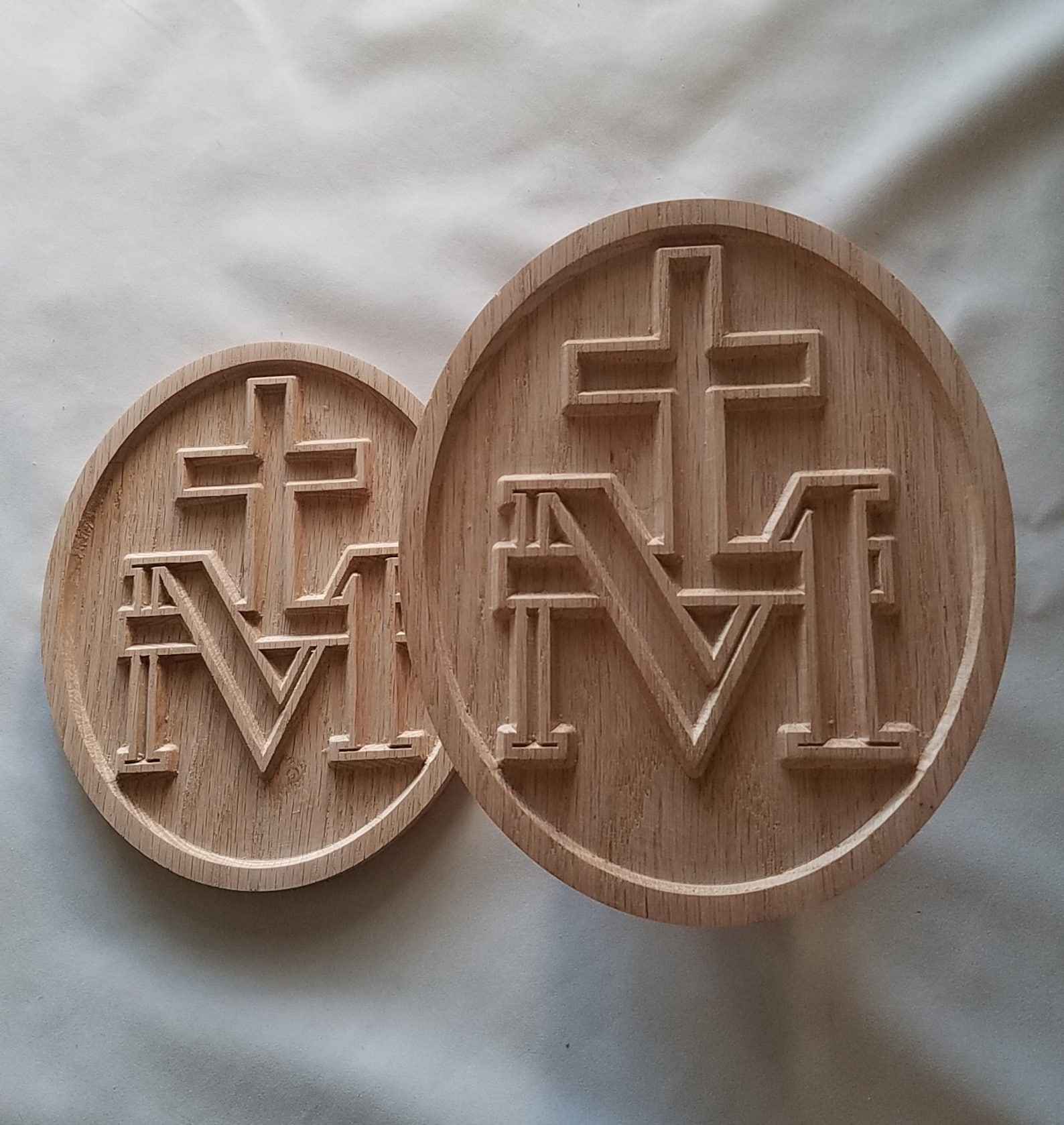 Marian Wall Cross Wooden Plaque Miraculous Medal Catholic Gift | Etsy