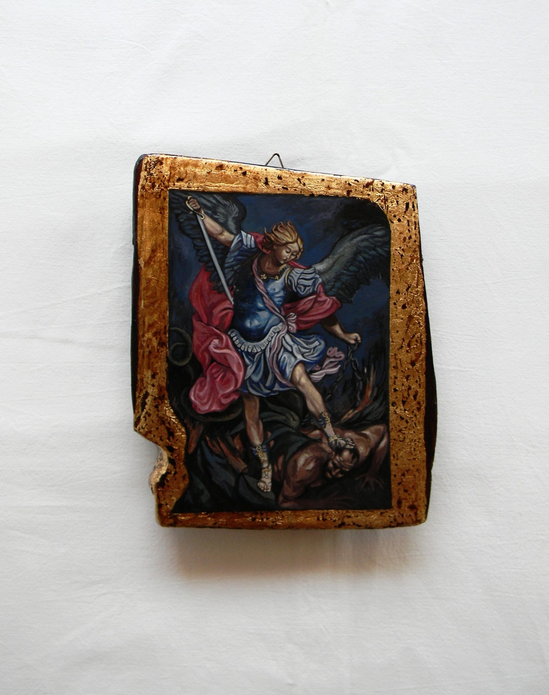 Saint Michael the Archangel After Guido Reni, Hand Painted Copy - Etsy