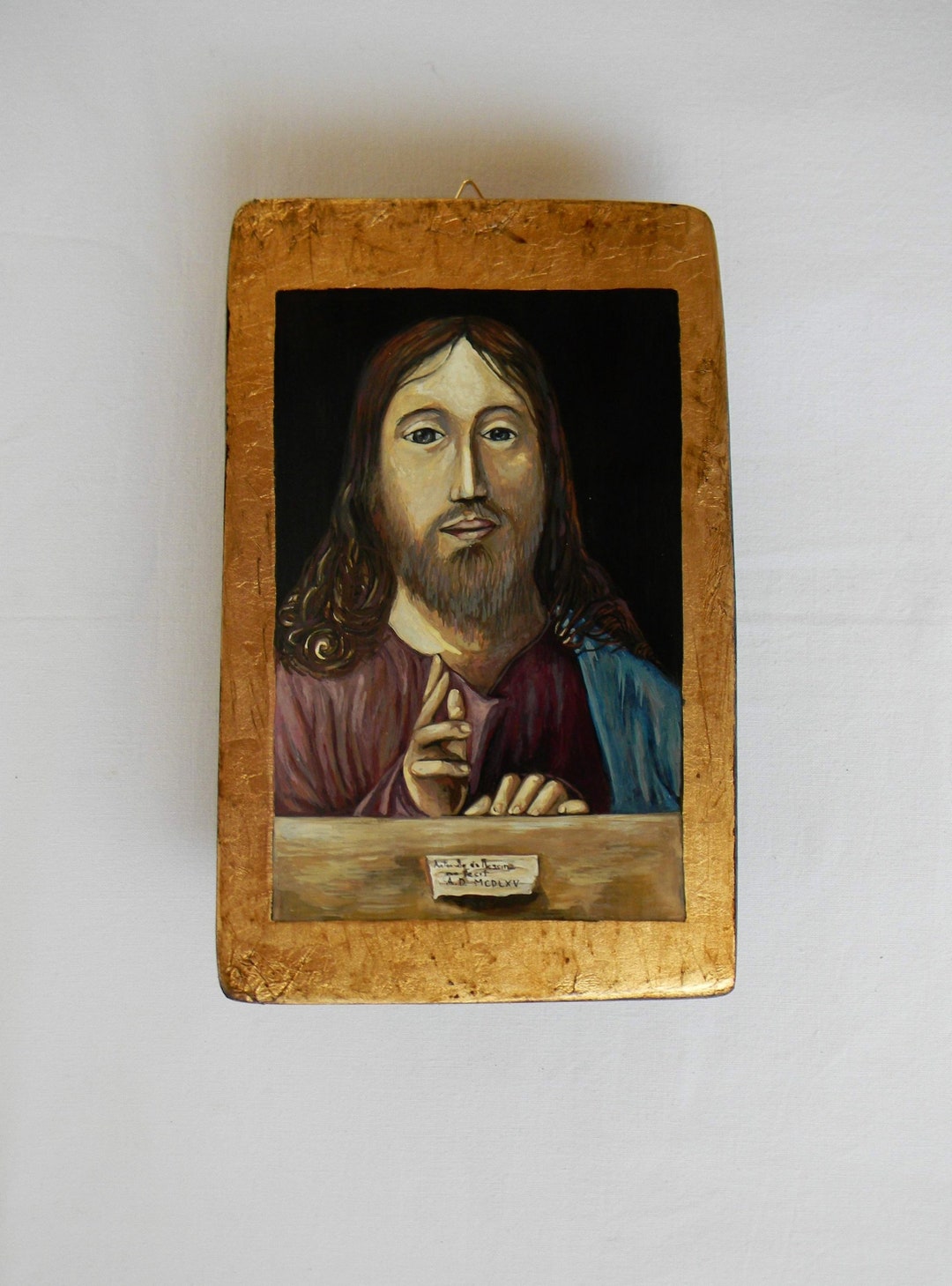 After Antonello Da Messina - Salvator Mundi, Hand Painted Copy - Etsy UK