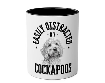 Funny Cockapoo Accent Coffee Mug, 2 Toned 11oz 15oz, Perfect Gift for ...