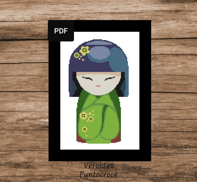 PDF PATTERN GEISHA Cross Stitch Pattern Code 11 Japan Theme - Etsy